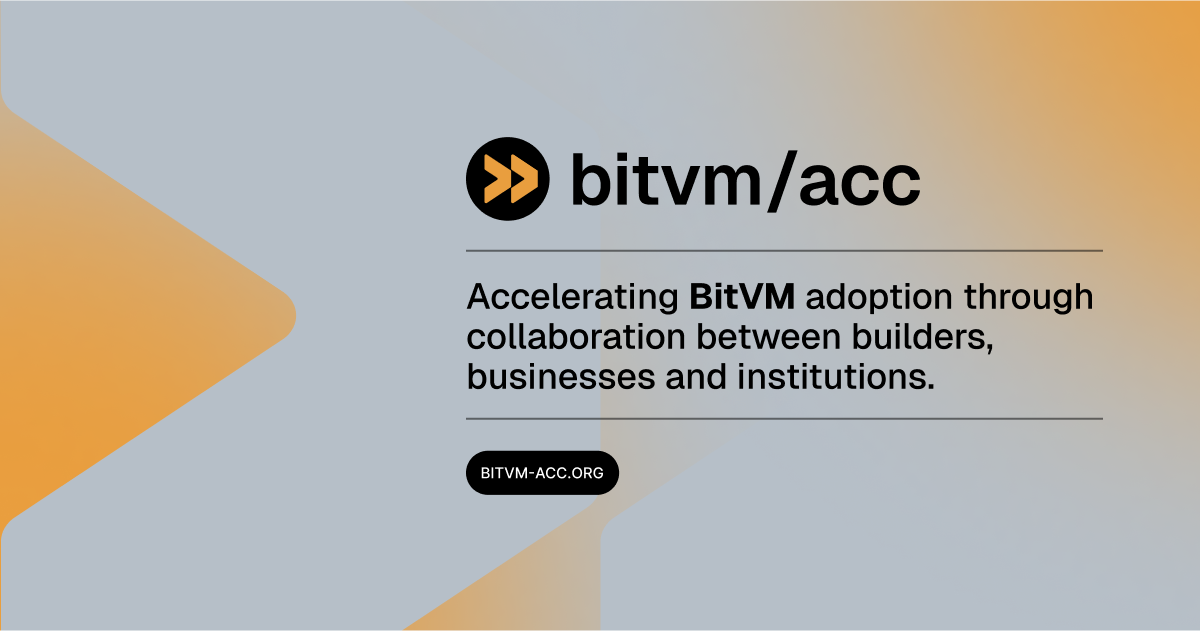 bitvm/acc - Accelerating Bitcoin DeFi | Bitcoin Layer 2 Solutions | Bitcoin Institutions